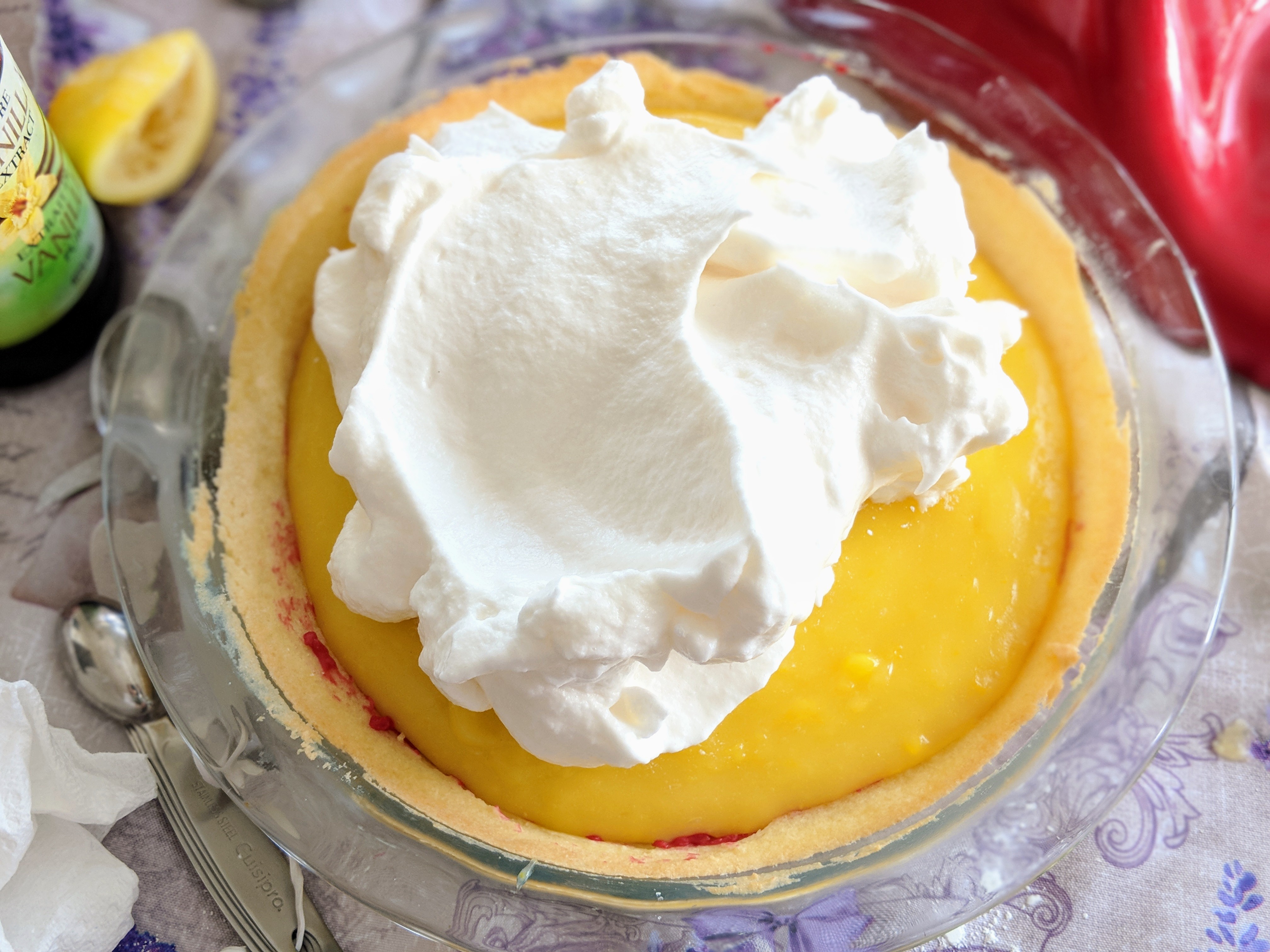 Homemade Raspberry Lemon Meringue Pie | Busy Little Bee